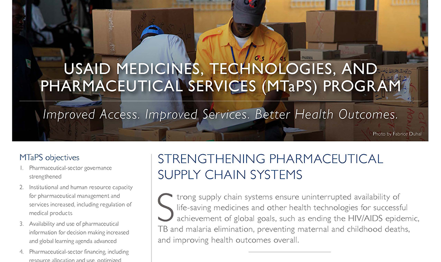 Strengthening Pharmaceutical Supply Chain Systems - The Medicines ...