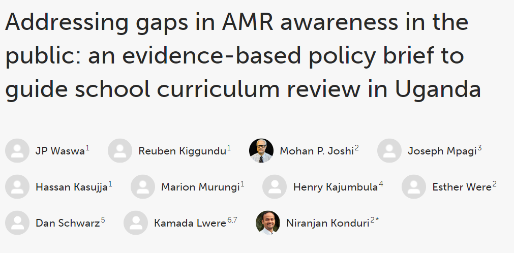Addressing gaps in AMR awareness in the public: an evidence-based ...