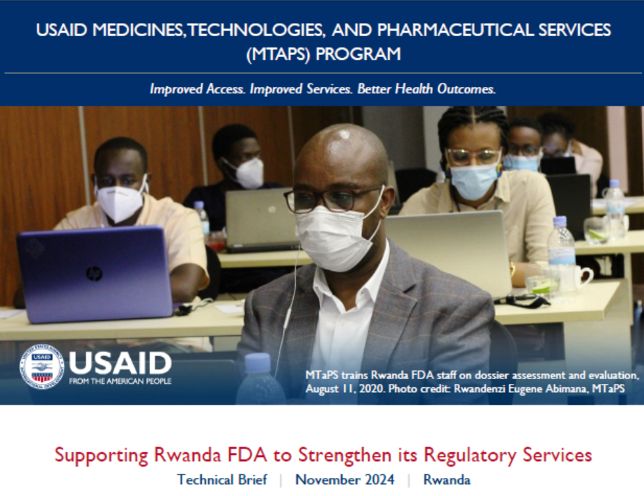 Supporting Rwanda FDA to Strengthen its Regulatory Services - The ...